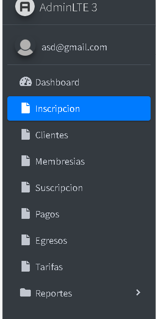 Inscripcion - Systemgym